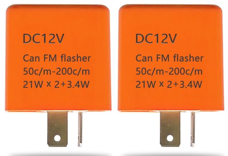 ウインカーリレー お得な2個セット ウィンカーリレー LEDウインカーリレー バイク リレー フラッシャーリレー 12V 2ピン オートバイ用 LED ターン シグナル ランプ 継電器高性能フラッシャーリレーでLEDウインカーの正常作動をサ...