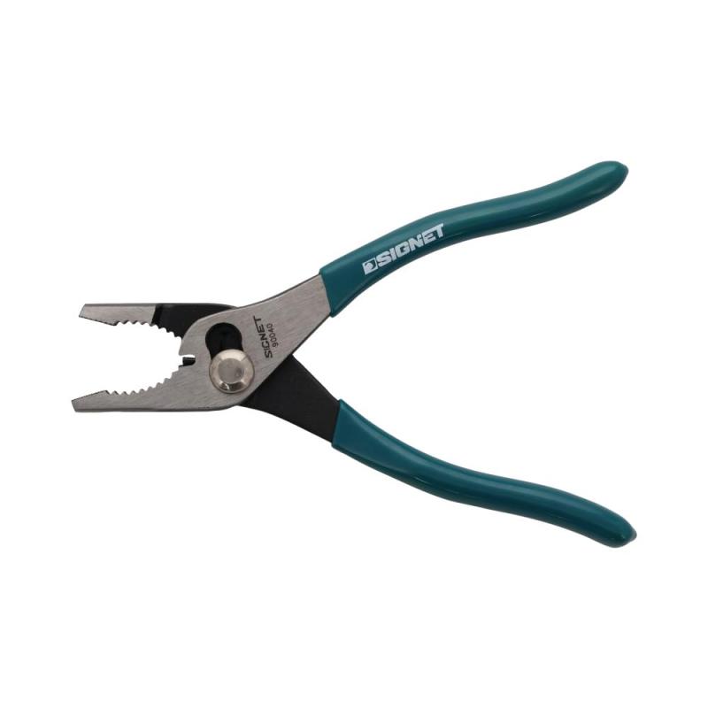 SIGNET(シグネット) スリップジョイントプライヤー 150MM 90040全長(mm):150剛性感が高く、番線の切断も可能なワイヤーカッタ-を備えるスリップジョイントプライヤー。ブランド:SIGNET(シグネット)商品モデル番号:9...