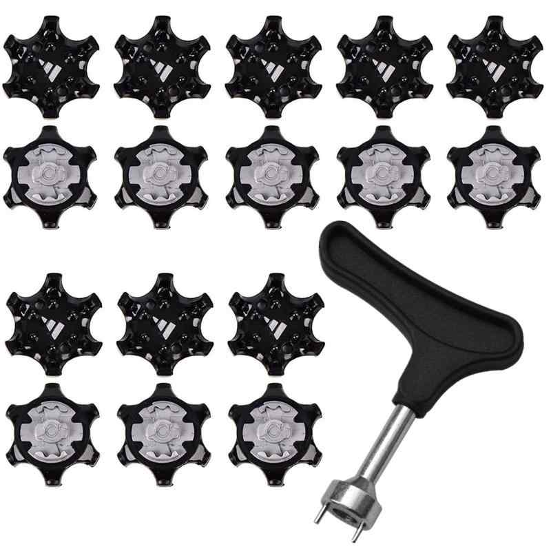 サムコス ゴルフスパイクレンチ 交換用 ゴルフシューズ スパイク鋲 セット【グリップ力が抜群】八角形のスパイク鋲はグリップ力と安定性に優れ、金属スパイク並みの強いグリップ力を発揮します，斜面でもガッチリグリップすることができ、フェアウエーに...