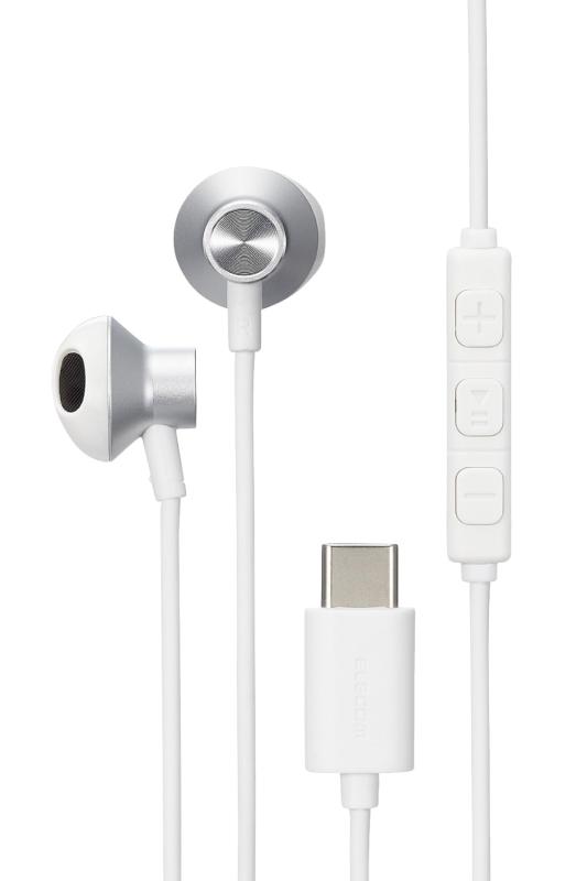 エレコム Type-C イヤホン マイク付き 【通話可・音声調整可】 タイプC セミオープン型 インナーイヤータイプ 有線 音声と映像のズレなし リモコン付き 【耳の負担減】 1.2m ブラック EHP-DF10IMB