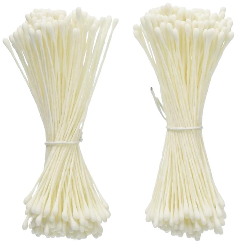 亀島商店(Kameshima) アートフラワー花芯 素玉ペップ小 白2束入 KP-051アートフラワー造花用花芯素材