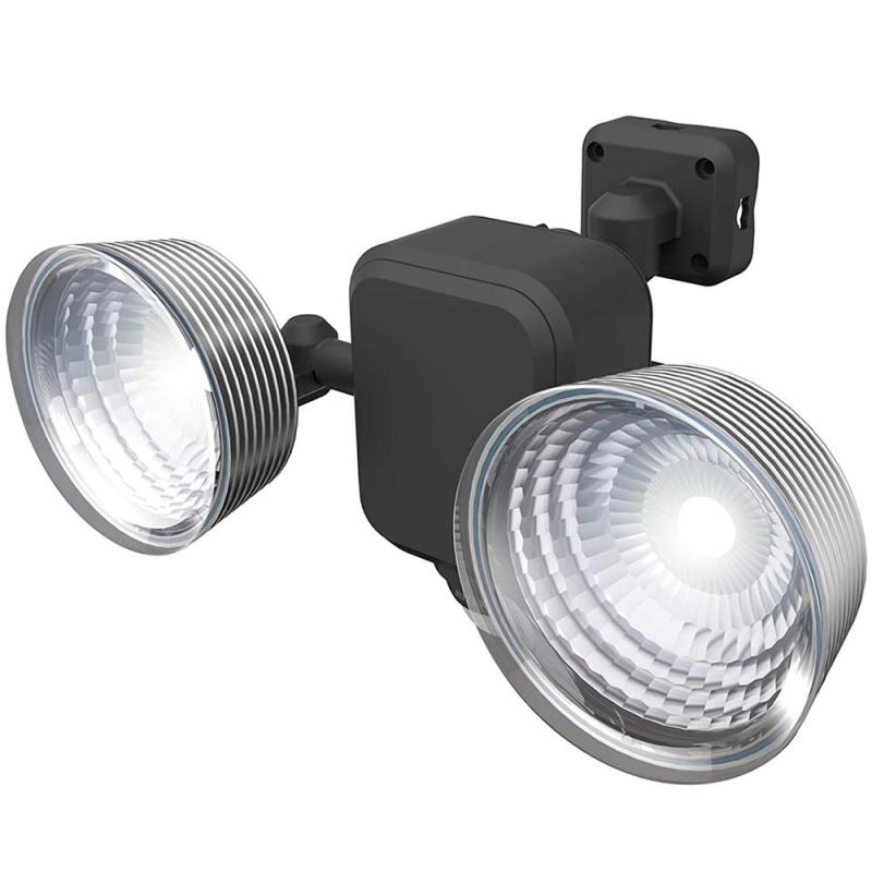 PROMOTE（プロモート） フリーアーム式LEDセンサーライト(3.5W×2灯) 「乾電池式」 防雨型 LED-265DS●電源：乾電池式（単1アルカリ乾電池3本、別売）●電池寿命：約420日（1回5秒・1日10回転灯の場合。1回転等を2...