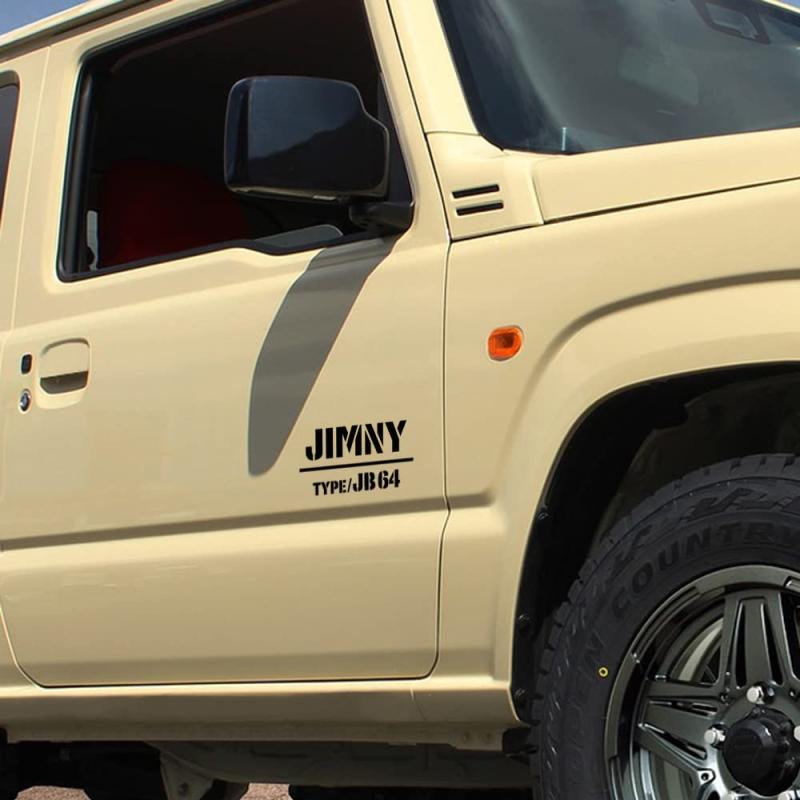 [KAIMIRU STORE] スズキ jimny jb64 ジムニー シエラ 4WD バン 汎用 車 ステッカー デカール シール アウトドア ステンシル