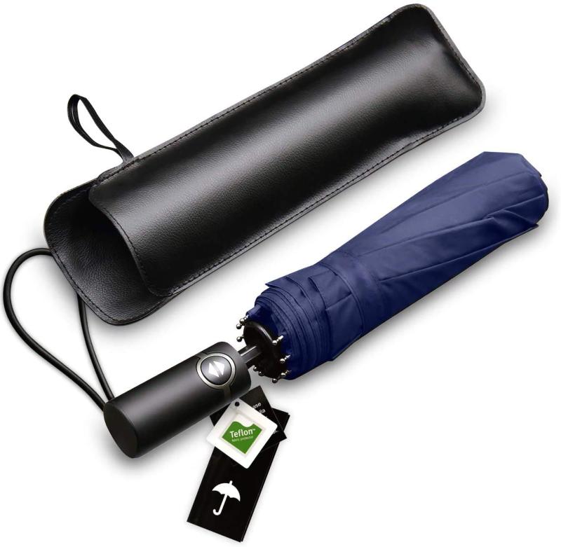 おりたたみ傘 大きい 自動開閉 ワンタッチ折り畳み傘 10本骨 Teflon加工 晴雨兼用 高強度グラスファイバー