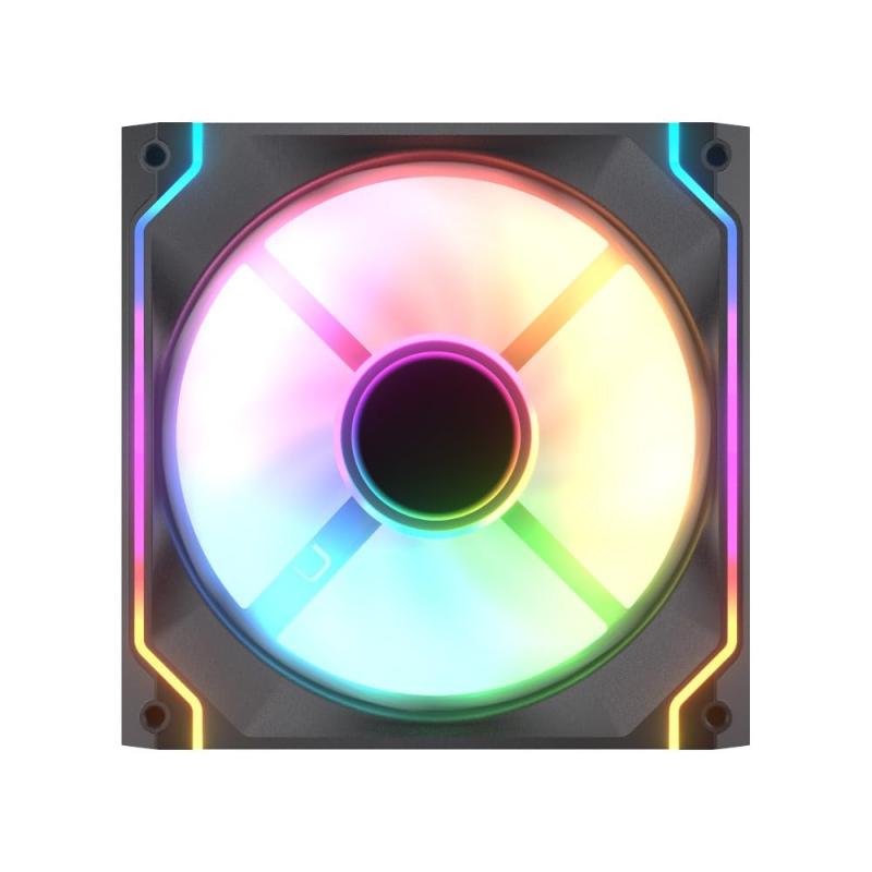 COUGAR SC140-FB ARGB Single インフィニティミラーデザインによる美しいライティング 140mm ファン・通常回転・ブラックモデル [ CF-SC140FB-RGB ]ファンサイズ：140 x 142 x 25 mm...
