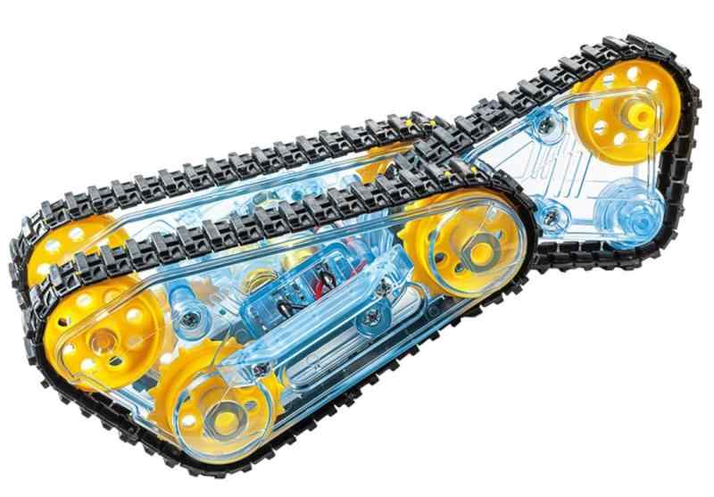 タミヤ(TAMIYA) 楽しい工作シリーズ No.43 トリプルクローラー工作セット 70243駆動する3本のクローラーで凸凹や段差を軽々と乗り越えるのはもちろん、ひっくり返ったり(背面走行)、横に倒れたまま(側面走行)でも走る工作セット三...