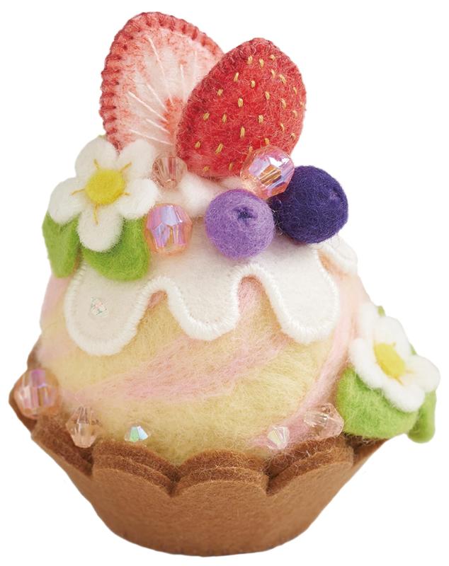 サンフェルト 羊毛 フェルト キット 羊毛で作る スイーツ ピンクッション