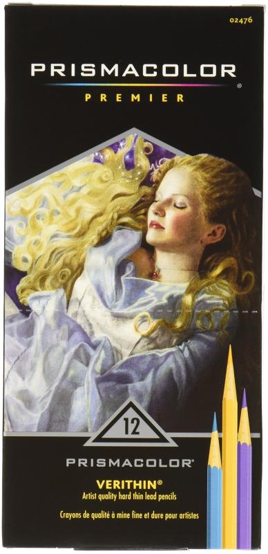 SANFORD Prismacolor Verithin 色鉛筆 マルチカラー 12本高品質の色鉛筆。硬質で細い芯により、端は鮮やかで、輪郭は力強く、筆記は汚れなし。通常の圧力では先が折れず。湿気によるこすり汚れが生じず。砕けることなく先を...