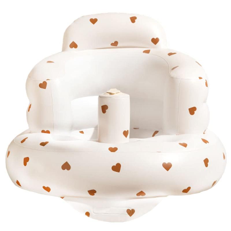 dodulara ベビーチェア 赤ちゃん バスチェア ベビー用バスチェア ふわふわシャワーチェア お風呂 食事用 折りたたみ 空気式 お座り練習チェア 水切れ