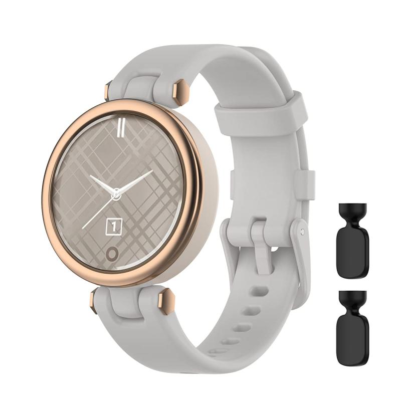 バンド Compatible for Garmin Lily，スポーツシリコンリスト交換バンド対応機種： ガーミンリリースマートウォッチ。 （スマートウォッチを除く）ストラップは高品質の天然合成シリカゲルでできており、肌にやさしく、低アレル...