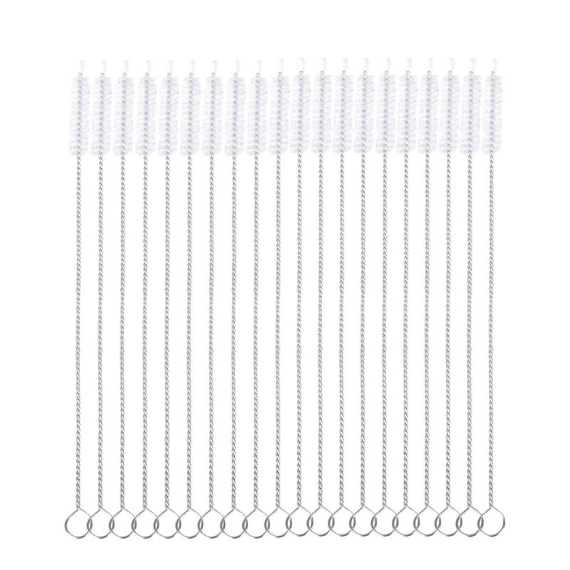 iBasingo ステンレス製 ストローブラシ 洗浄ブラシ 174.5mm 飲用ストロー＆ホース専用 極細タイプ 哺乳瓶ブラシ 隙間ブラシ 再利用可能 10/20本セット BV1025【商品仕様】サイズ：(約)長さ174.5mm、重量：(約...