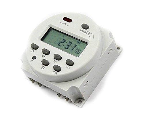 小型・軽量 プログラム タイマースイッチ リレー付（DC12V) ファストン端子付ケーブル 4本付属 セット