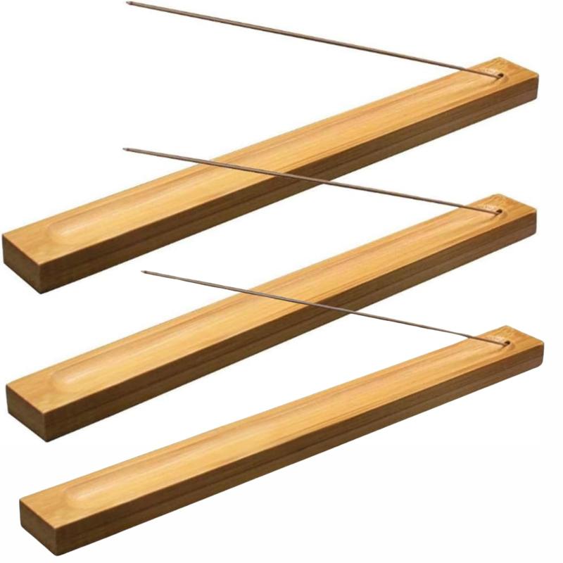 [天然楠竹製] お香立て 3本セット 香炉 ナチュラルデザイン お香スタンド 線香立て おしゃれ シンプル ヨガ インテリア【天然楠竹使用】 高級感のある天然の楠竹を使用し、美しい木目とナチュラルな風合いが魅力です。【使いやすい】 横置きタ...