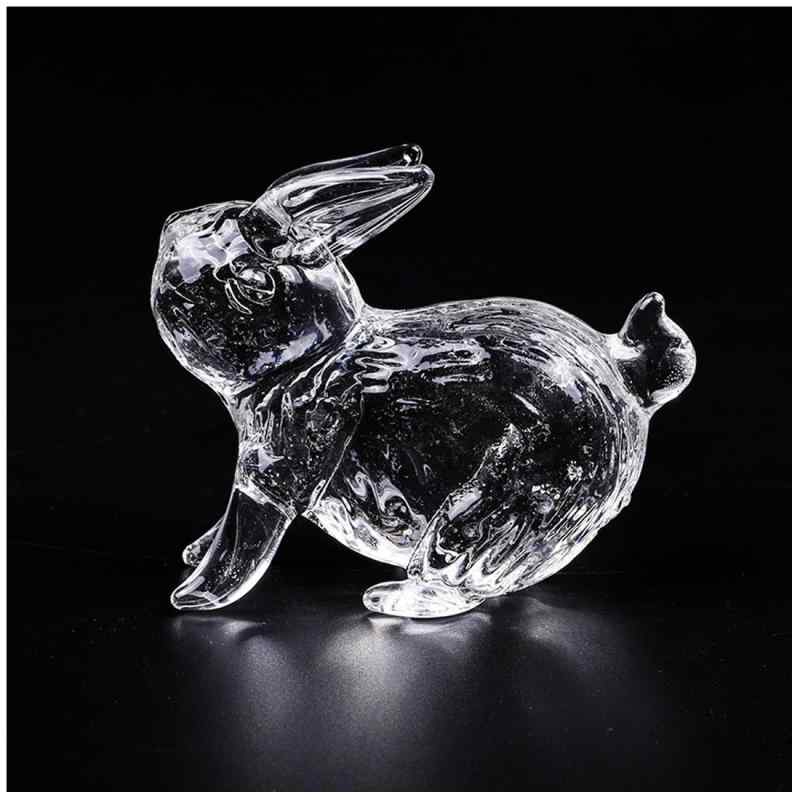 (イスイ)YISHUI 十二干支 透明 ガラス置物 ホーム ガラス細工 ミニチュア 動物ハンドメイドの手吹きガラスの動物置物あなたの友人の誕生日、休日の挨拶の贈り物や装飾のもののための大きいギフト特別なデザインの手作り、手塗りの仕事。項目が...