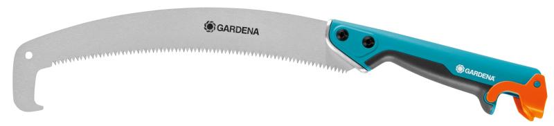 GARDENA(ガルデナ) 園芸用のこぎり 刃カーブ型 ドイツ製 コンビシステム ターコイズ 刃渡り31.5cm 300PP 8738-20 製品:最大25年刃渡り：31.5cm特長(1)：切断した枝を最後切り離すときに便利なフック型の刃特...