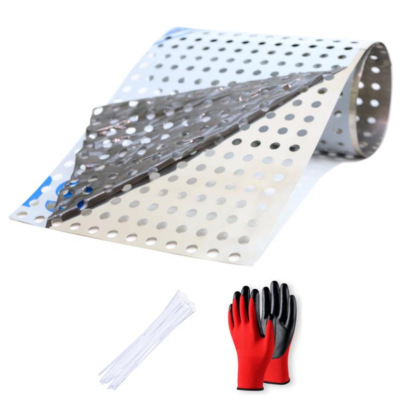 UME-STAR パンチングメタル ステンレス パンチングボード ベランダ 窓 園芸 落下防止 厚さ 0.3mmベランダや窓などの高所からの植木鉢、ビンなどの落下を防ぐステンレス製のパンチングメタルです。手すりの隙間や窓の隙間に設置して思わ...