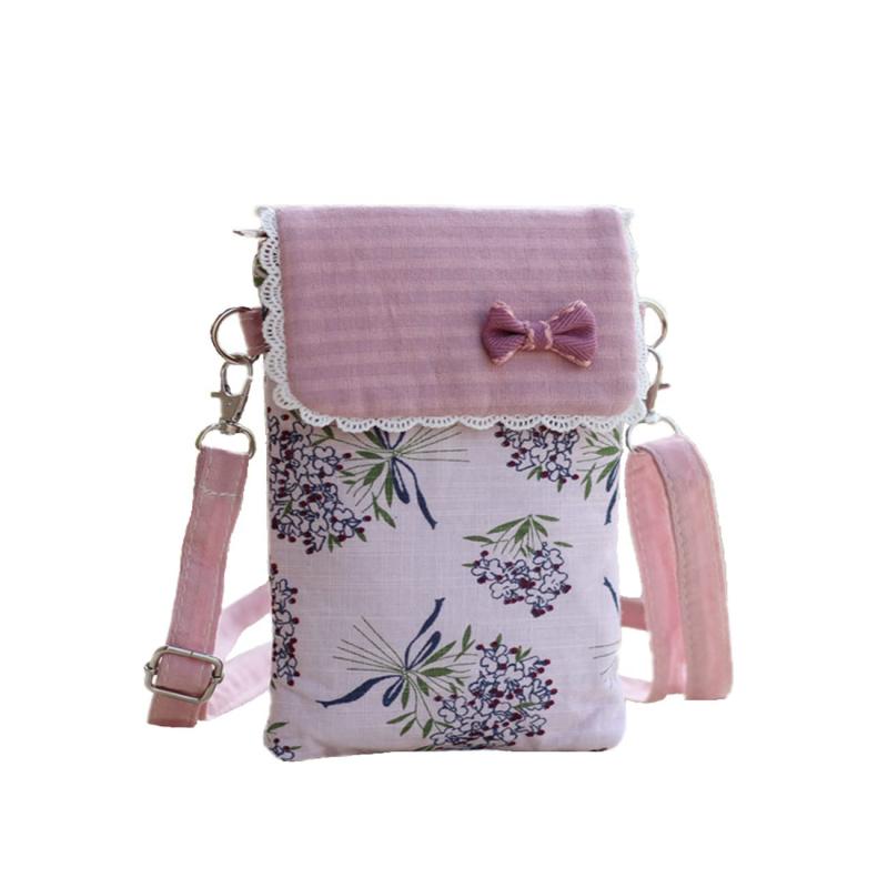 [fourfivesixはる] スマホポーチ スマホバッグ 斜め掛け ショルダーバッグ レディース 子供 可愛い 花柄 帆布 ミニポーチ 小物入れ カード 携帯入れ ミニバッグ 小さめ ガジェット ケース 散歩 スマホポーチ スマホバッグ ...