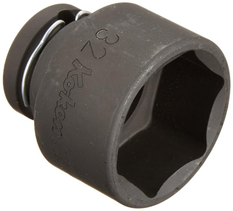 山下工業研究所(Ko-ken) インパクトソケット 6角 14401M-32 差込角:12.7×32×全長:42mm 薄肉D1サイズ(mm):43D2サイズ(mm):29ℓ(mm):18Lサイズ(mm):42重量(g):188