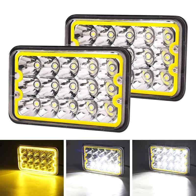 Aoling 4X6 LED ヘッドライト フォグランプ 作業灯…