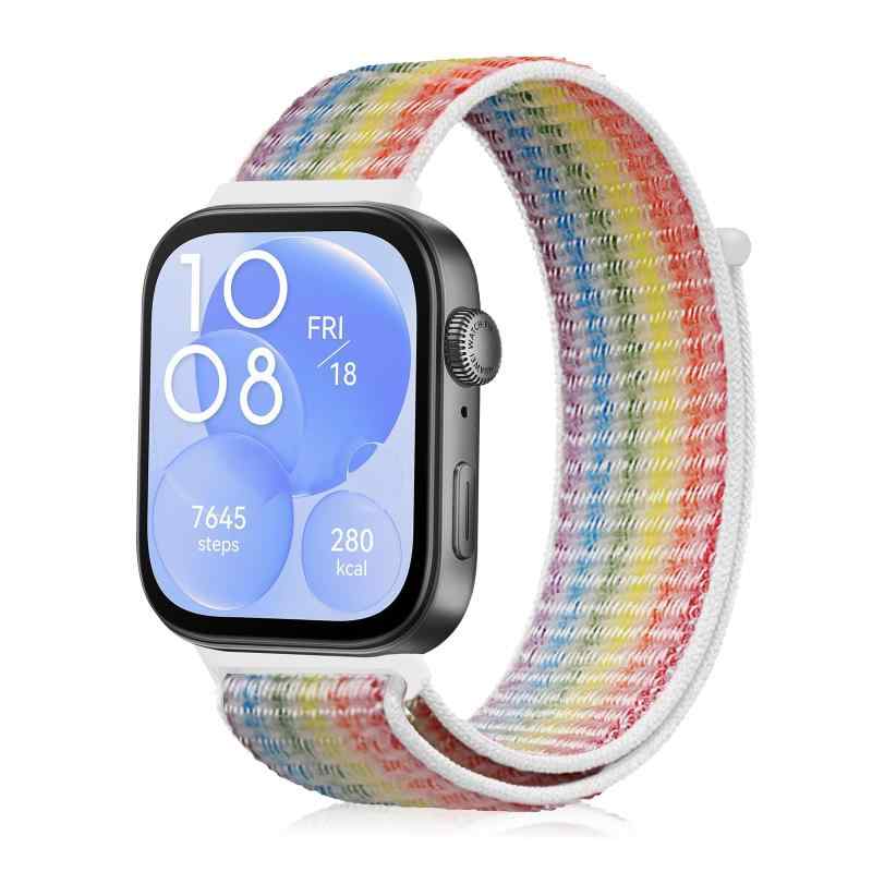 [RoSoki] 対応 バンド ナイロンバンド ストラップ スポーツストラップ 軽量 柔軟性 調節可能 速乾性 耐汗性 ファッション 交換ベルト ベルクロバンド 対応