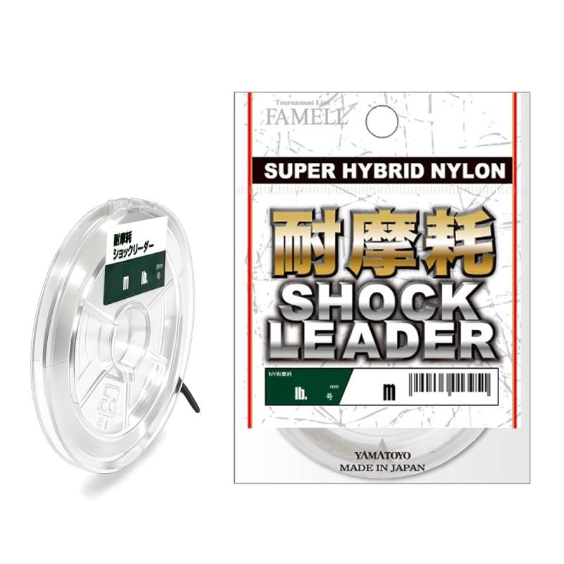 ヤマトヨテグス(YAMATOYO) スーパーハイブリッドナイロンライン 耐摩耗ショックリーダー (TAIMAMOU SHOCK LEADER) 30m クリア 1.2号 (5lb)主な対応魚種:シーバス ヒラメ マダイ ブラックバス トラウ...
