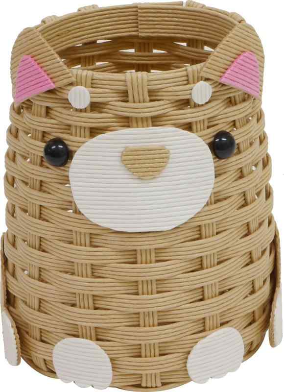 ハマナカ 手芸キット 柴犬のペンたて H360-249品番:H360-249仕様:手芸キット所要時間:約2~3時間セット内容:エコクラフト、山高ボタン用意する物:洗濯バサミ出来上がりサイズ:口幅約6.5cm×高さ約8.5cm(耳含まず)難易度: