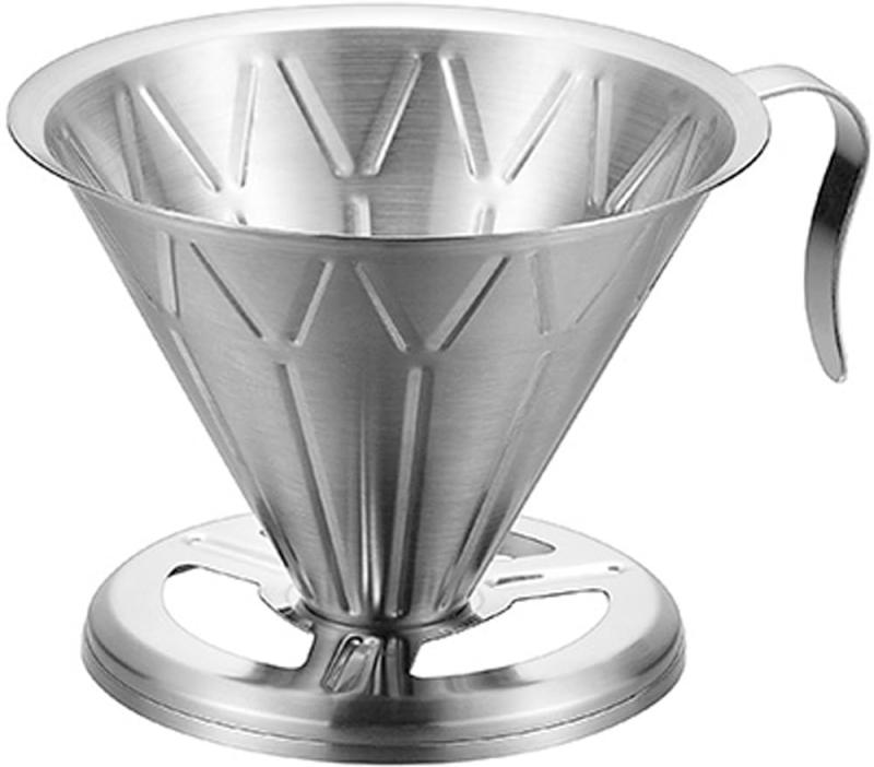 よこやま 燕熟の技 コーヒードリッパー EJC-300サイズ(約):14.5×12.3×高さ9.2cm、本体重量(約):115g素材・材質:ステンレス鋼生産国:日本食器洗浄機:使用不可適応サイズ:外径約55～88mm 市販のペーパーフィルタ...