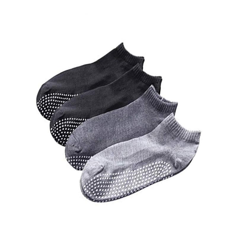 [Win.Deeper] ヨガ ソックス ヨガ靴下 ヨガ ソックス 靴下 ストレッチ 滑り止め付き ふんわり 吸湿 速乾 4色4足組<23-28cm>サイズ:約24-27cm（測り方の違いによって、2-3cmの誤差はご了承くださ...