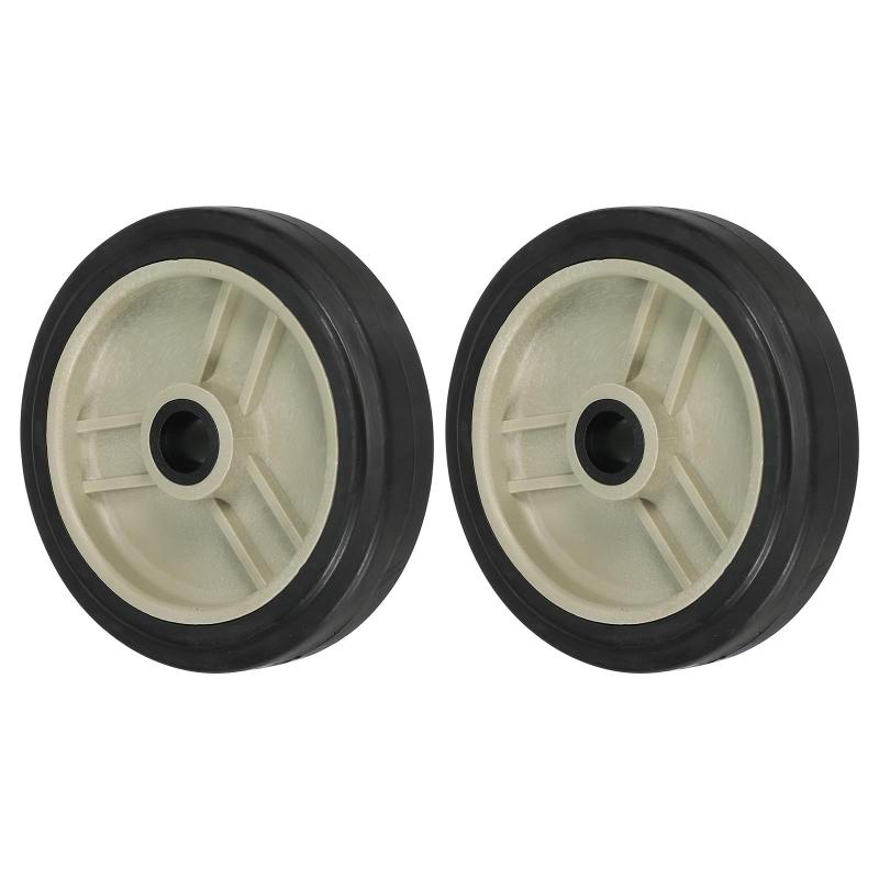 PATIKIL 3.74" エアコンプレッサーホイール 0.47" 穴付きユニバーサルエアコンプレッサーホイール交換パーツ2個セット ベージュ取り付け穴の直径：95mm / 0.47" ；寸法：95mm x 2...