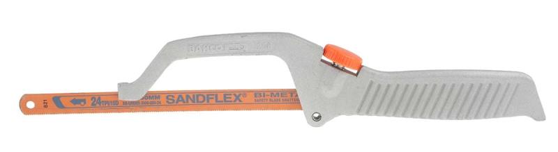 BAHCO(バーコ) Mini Hacksaw Frame ミニハックソーフレーム 208 208材質:アルミダイカスト原産国:イタリア全長(mm):330使用ノコ刃サイズ(mm):250付属刃:バイメタルノコ刃1枚付