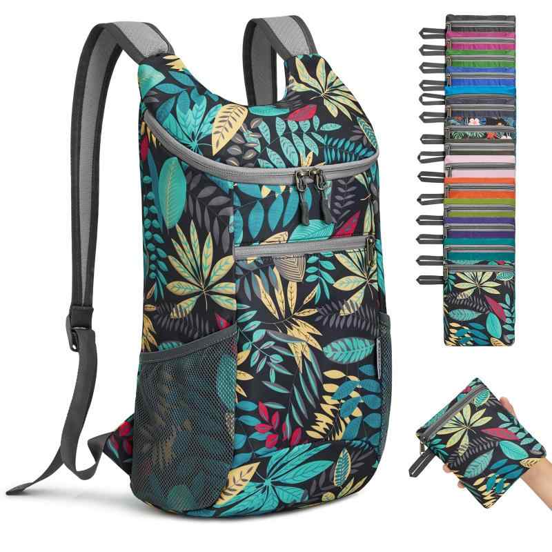 [G4Free] 折畳みバッグ 11L ポケッタブル リュック 軽量 撥水 スポーツバッグ コンパクト メンズ レディース ジム 子供 旅行 登山♚【仕様】サイズ：33x21x16cm（展開時）12x15cm（折畳み）容量：11L 重量：1...