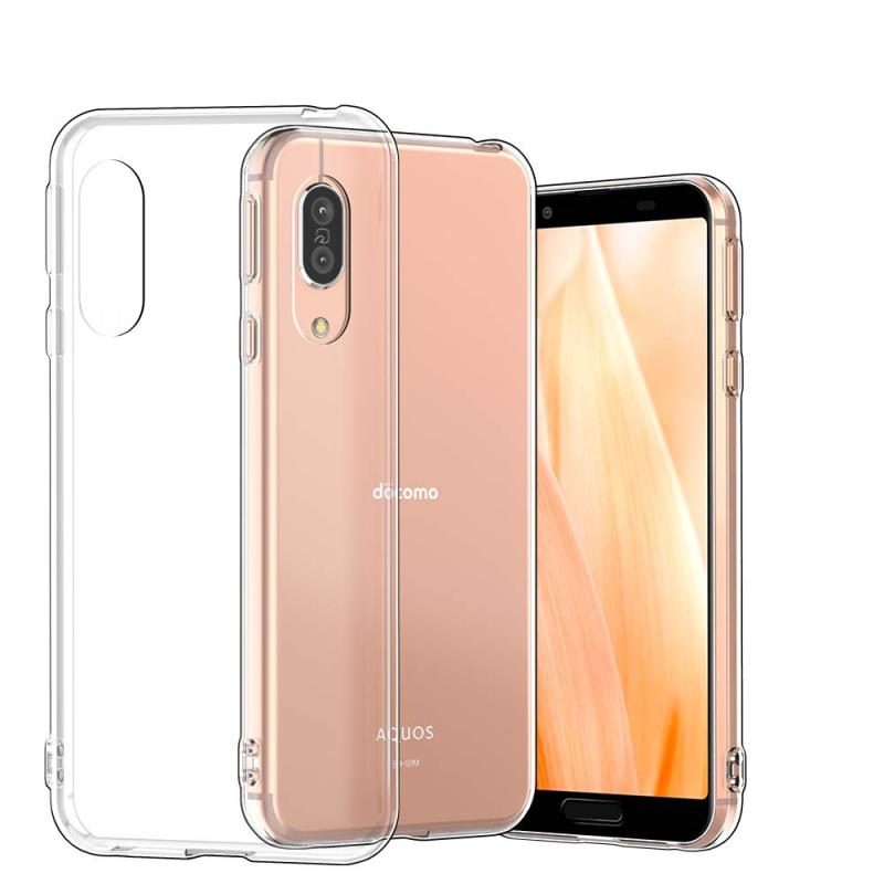 Hianjoo AQUOS sense3 SH-02M 対応 ケース, AQUOS sense3 SHV45 対応 ケース, AQUOS sense3 lite SH-RM12 対応 ケースクリア シリコン ソフト TPU 超薄型 軽量 落...