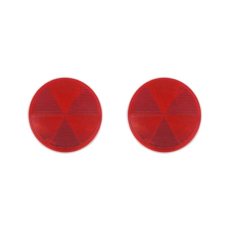 BAR AUTOTECH リフレクター 大きいサイズ 反射板 円形 丸形 テープ張付タイプ トラック カードトレーラー 車 自転車 船 トラック オートバイ スクーター 家 郵便箱 倉庫 ボート パレードフロー【装着簡単】簡単ですばやく設置...