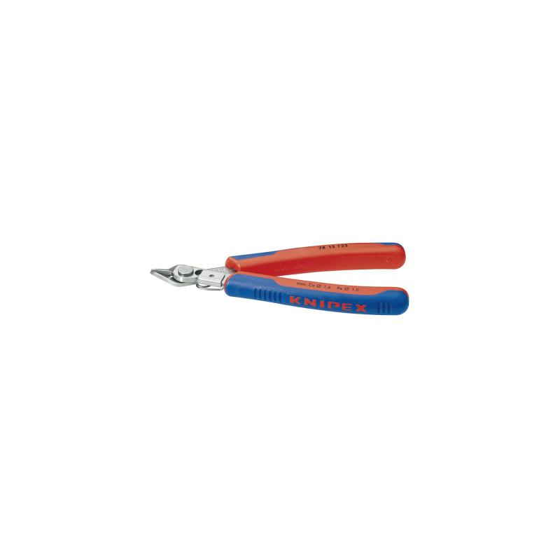 クニペックス KNIPEX 7813-125 スーパーニッパー クランプ付(SB)●ヘッド:磨き●ハンドル仕様:コンフォート●切断面はフラット