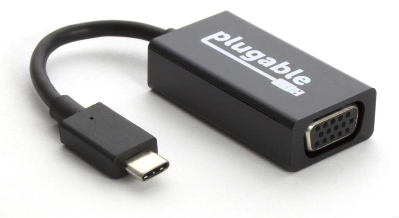 Plugable USB-C - VGA 変換アダプター 1920x1200 60Hz までに対応 Thunderbolt 3 対応システム、MacBook Pro、Windows、Chromebook、iPad Pro、Dell XPS ...