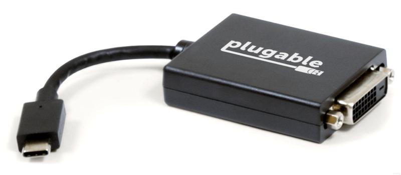 Plugable USBC - DVI 変換アダプター、USB Type C 2018 MacBook Air、2018 MacBook Pro、Surface Book 2, Dell XPS 13 &amp; 15、その他の USB-C...