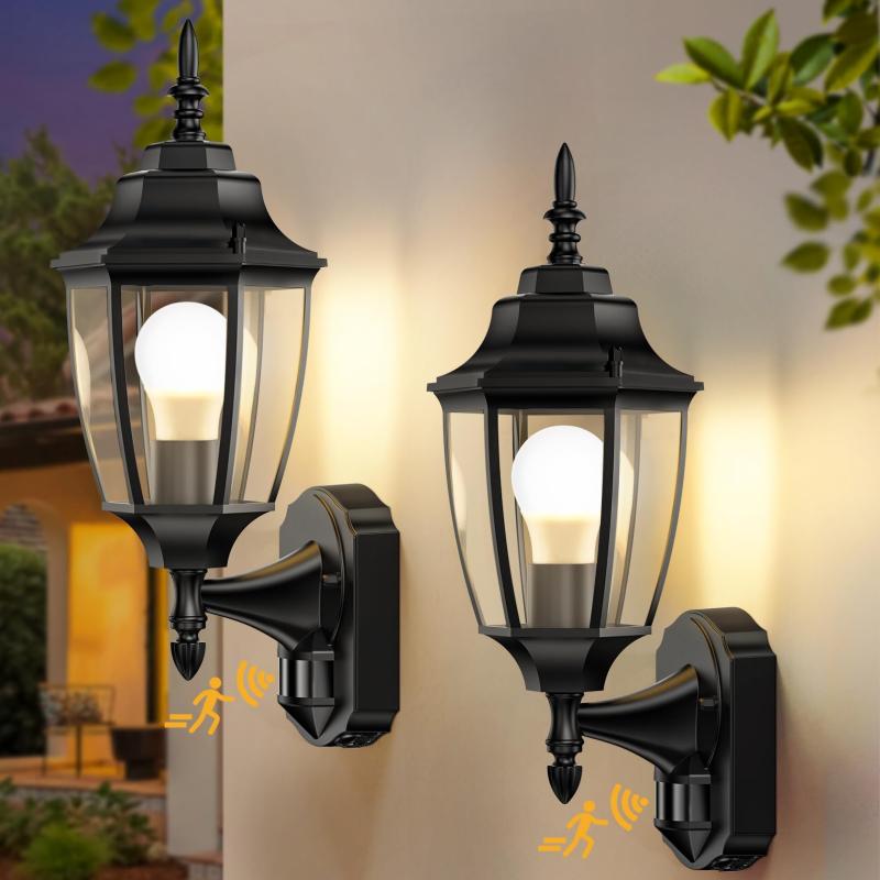 Lamomo 屋外玄関ライトモーションセンサー屋外ライト。ポーチライト。