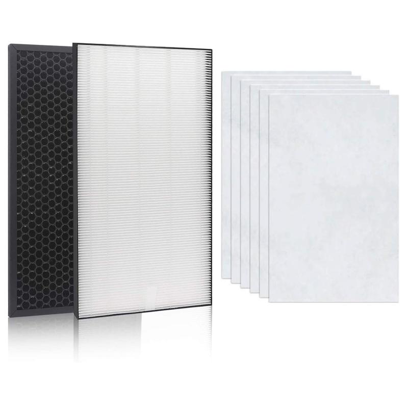 FLN 加湿空気清浄機用 集じんフィルター FZ-D50HF と 脱臭フィルター FZ-D50DF と 使い捨てプレフィルター FZ-PF51F1 合計8枚入り加湿空気清浄機用 脱臭フィルター FZ-D50DF (1枚) と 集じんフィルタ...