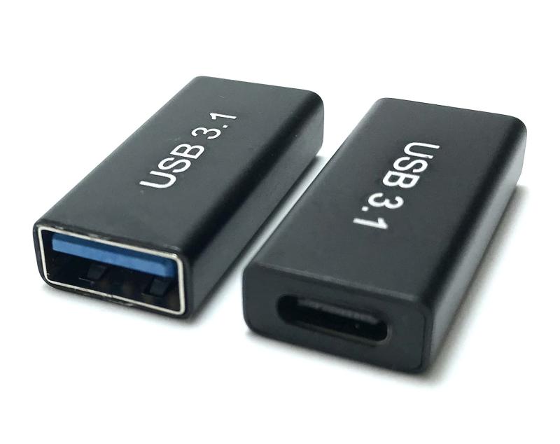 Access E Direct　2個入 USB-C メス to USB-A メス 変換アダプタ　10Gbps USB3.2 Gen2 変換コネクタ TypeC メス - Type-A メス + マイクロファイバークロス付き2個パックです。マ...