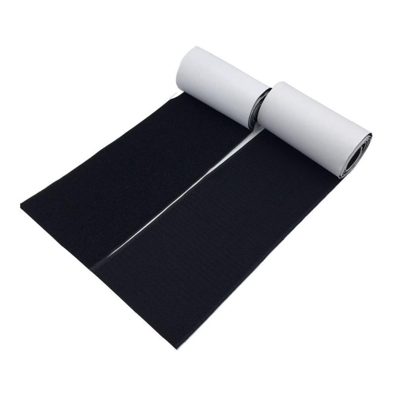 UZIPAL 面ファスナー 両面テープ 幅11cm×長さ1m オスメスセット 超強力 粘着 防水 耐熱 業務用 家庭用 DIY用(ブラック)サイズ：幅11cm x 長さ約1m オス・メスセットお好みに合わせた形・大きさに切り取ってご使用くだ...