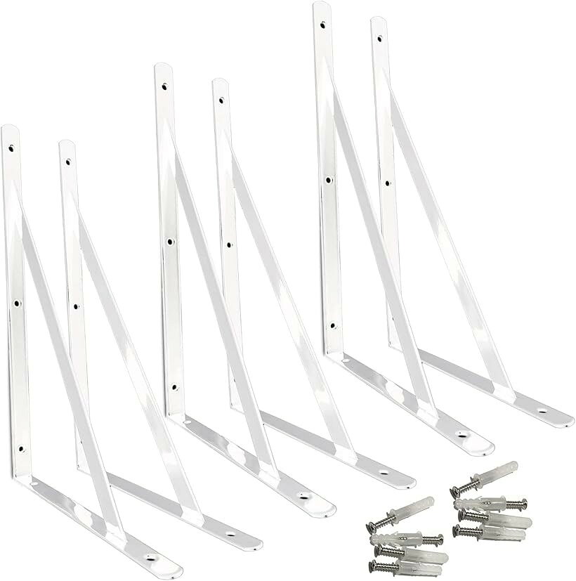 バリエーションコード : 2bjy0l6129商品コード2bjyxflxlp商品名L字 金具 6個 セット 棚受 ブラケット DIY 壁面 収納 ディスプレイ ねじ止め 300mmx190mm 厚さ 2mm SN-351-LFブランドS-N...