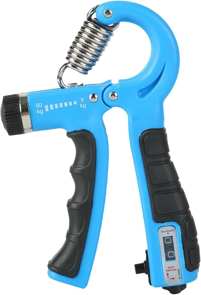 バリエーションコード : 2b2vykd2di商品コード2b2v5trkp3商品名握力トレーニング 5-60kg 負荷調節 大人 子供 握る リハビリ 筋トレ カウンター付 ブルーブランドfogmanカラーブルーサイズ等カウンターあり「握力...
