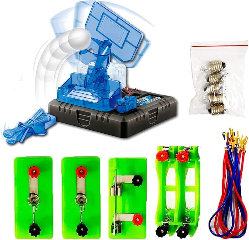 ・楽しみながら電気の仕組みを学べる電気回路工作キットです。電子回路キットは、小学生～中学生の理科・科学の電気実験を、お気軽にご自宅・授業で遊んでいただくことができます。・知育学習ツール・科学実験セットには、配線・豆電球等が付属品として付いて...