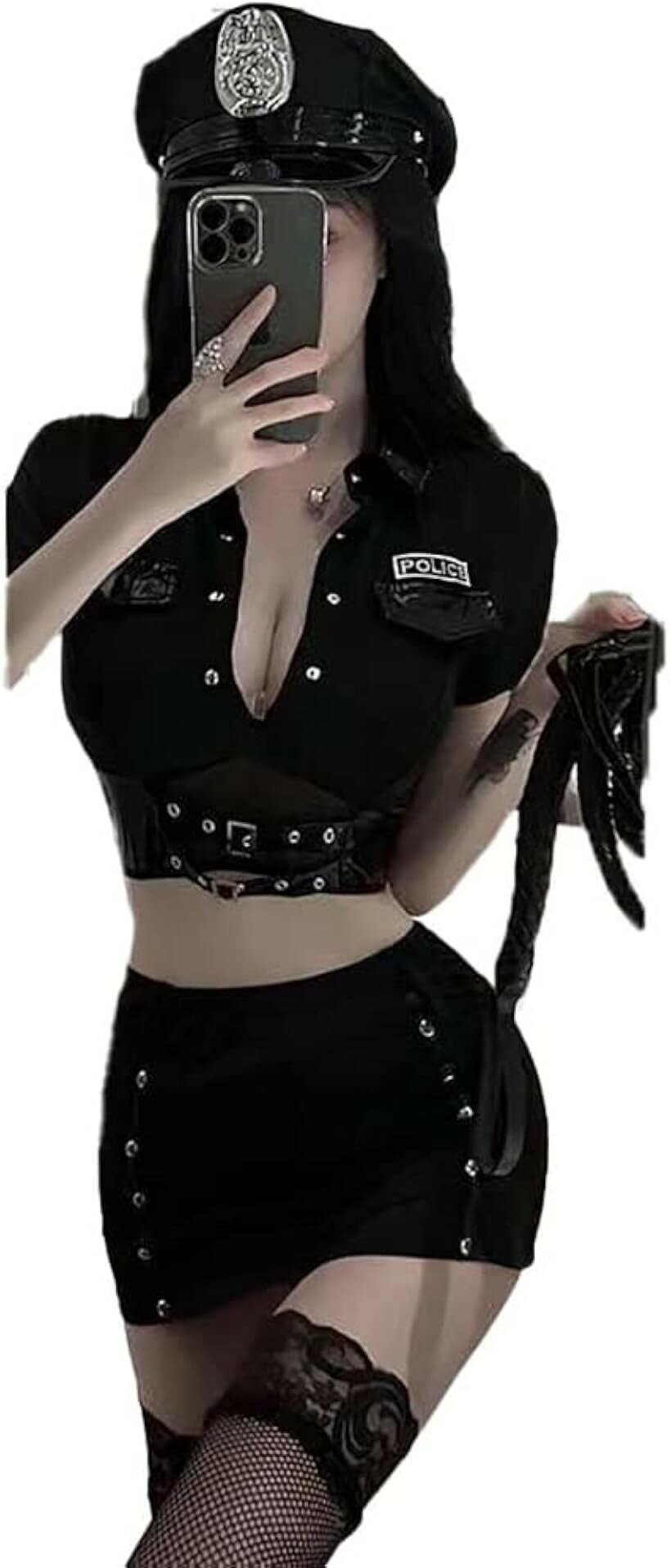 「大人の魅力を引き出す、セクシーポリスコスチューム」人気の警察官（モチーフのコスプレ衣装を、女性らしいシルエットを強調するセクシーなデザインに仕上げました。各種イベントやパーティーで大人気間違いなしの、大人っぽいポリスコスチュームです。こだ...