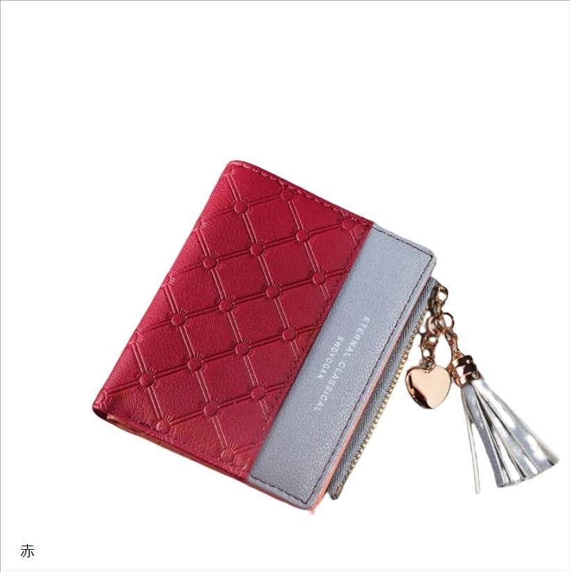 ・可愛いツートンカラーが魅力のミニ財布です。＊サイズ：横12cmx高さ10cmx厚さ2cm・＊優しく手に馴染む柔らかい素材を使用。カード、お札、小銭、レシート等が収納出来ます。・＊PCのモニター環境により、画像と実際の商品の色合いが多少異な...