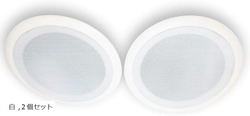 ・天井埋込型のスピーカーです。バネ自動復帰式ですので簡単に設置できます。ケーブルは差込式でワンタッチで結線できます。・ベースが白で薄型デザインなので、ほとんどの天井にマッチします。また、ネット部分は簡単に取り外しができますので、クリーニング...