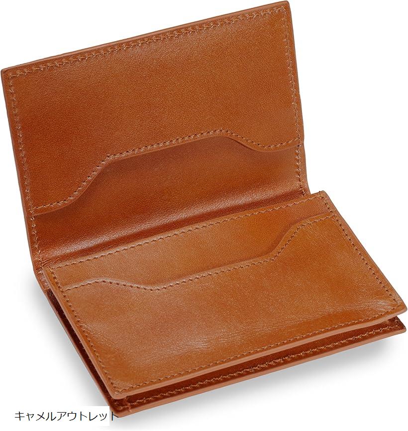 ＊こちらの商品は新品販売となりますが、本革の本来の傷やシワなど、外見上の革の個性の強いものをアウトレット品として出品しております。名刺入れとしての機能は問題ございませんので、使い勝手は変わらず、イタリアンレザーの素材としての質感も正規品と変...