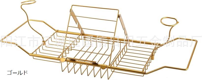 伸縮式バスブックスタンド付きのバスタブトレーで、リラックスした入浴時間を楽しみませんか？お気に入りの本や雑誌を手元に置き、心地よいバスタイムを演出します。限られた浴室スペースでも、バスタブラックがあれば安心。お風呂グッズやアクセサリーをすっ...