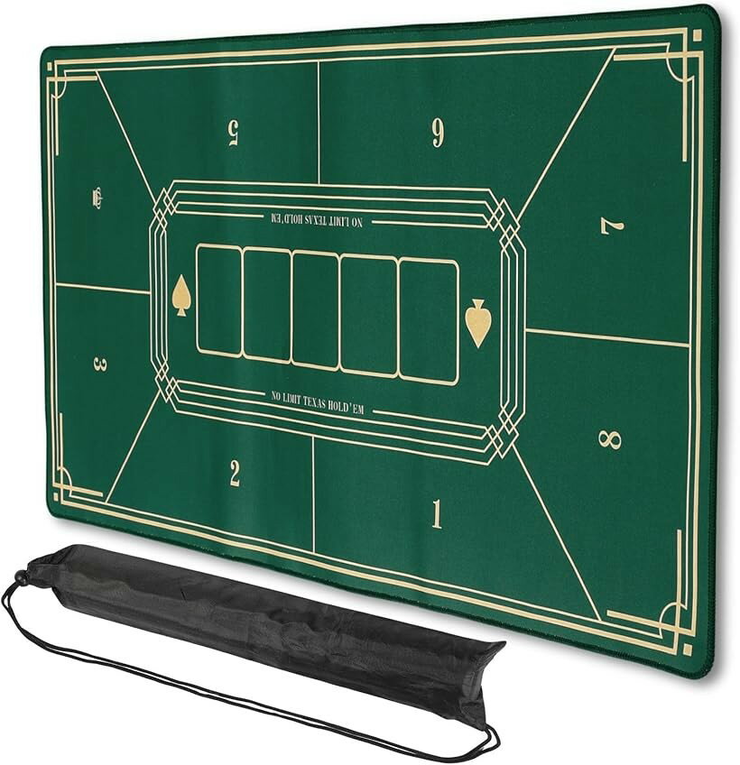 バリエーションコード : 2b9q5jqc62商品コード2bu2h9wt1j商品名ポーカーマット カジノ コンパクト カードゲーム テキサスホールデム ケース付ブランドCHASOカラーグリーンサイズ等80cmx40cmご自宅のテーブルやデス...