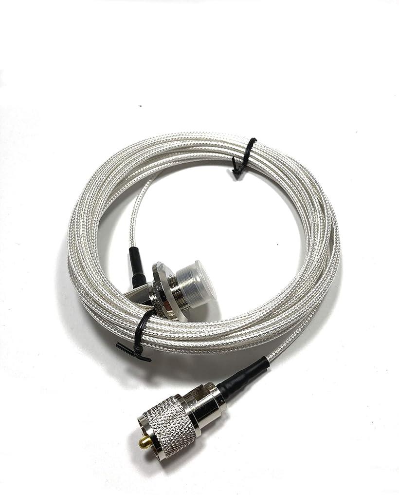 ・車載 用 同軸ケーブル 低損失 テフロン シールド 5m ML-MP・耐熱性、耐寒性に優れるテフロンシールドです。・長さ（約）：5m　RG316(銀メッキ線タイプ)です・同軸ケーブル直径（約）：約2.5mm　絶縁体：テフロン（PTFE) ...